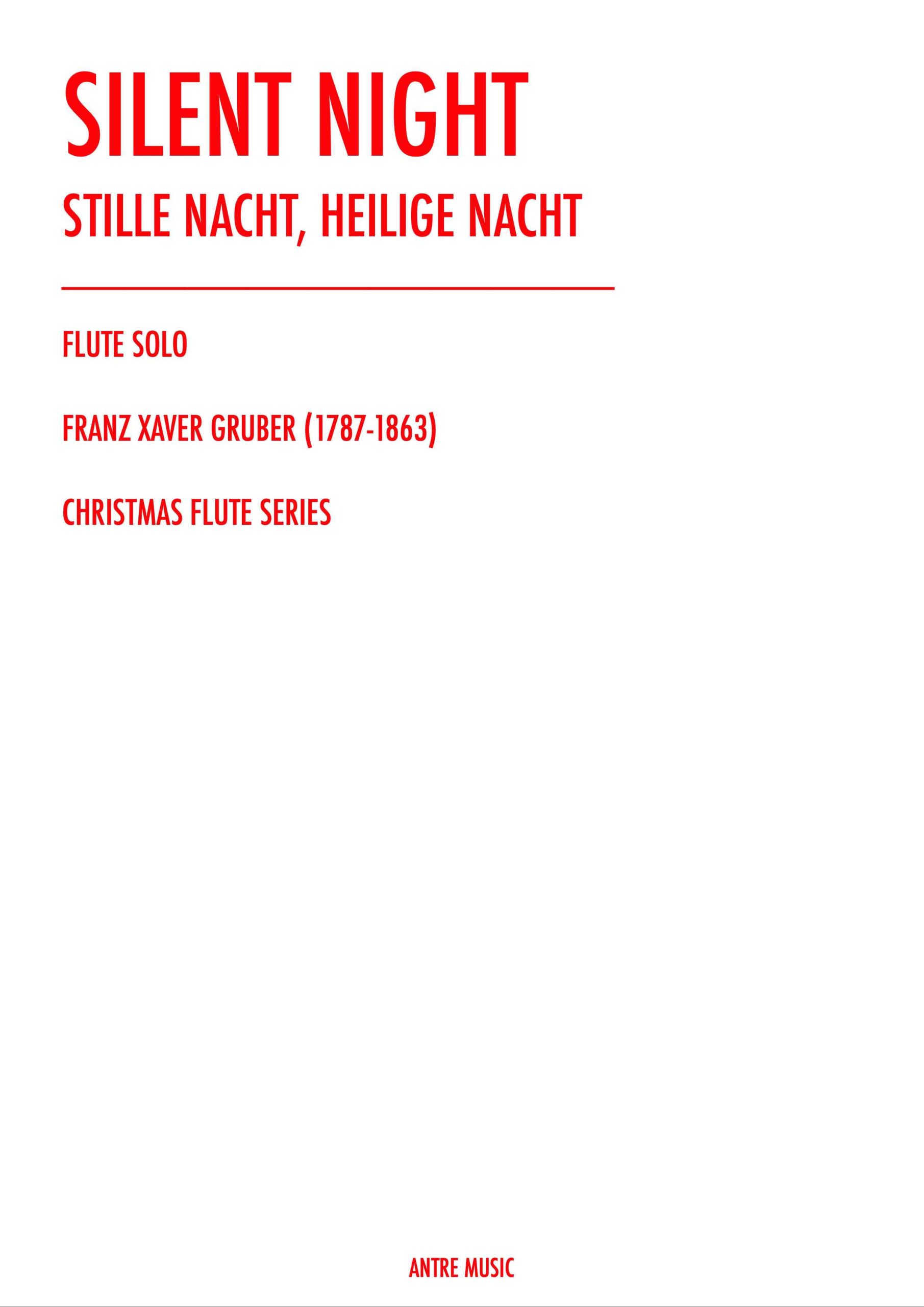 Silent Night - Flute - Antre Music